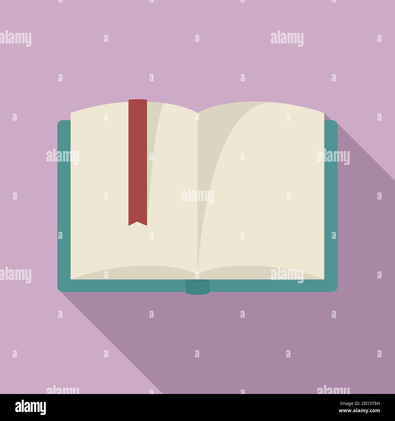 Open library literature book icon. Flat illustration of open library ...