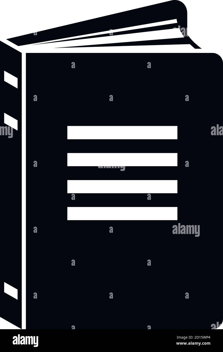 Library old book icon. Simple illustration of library old book vector ...