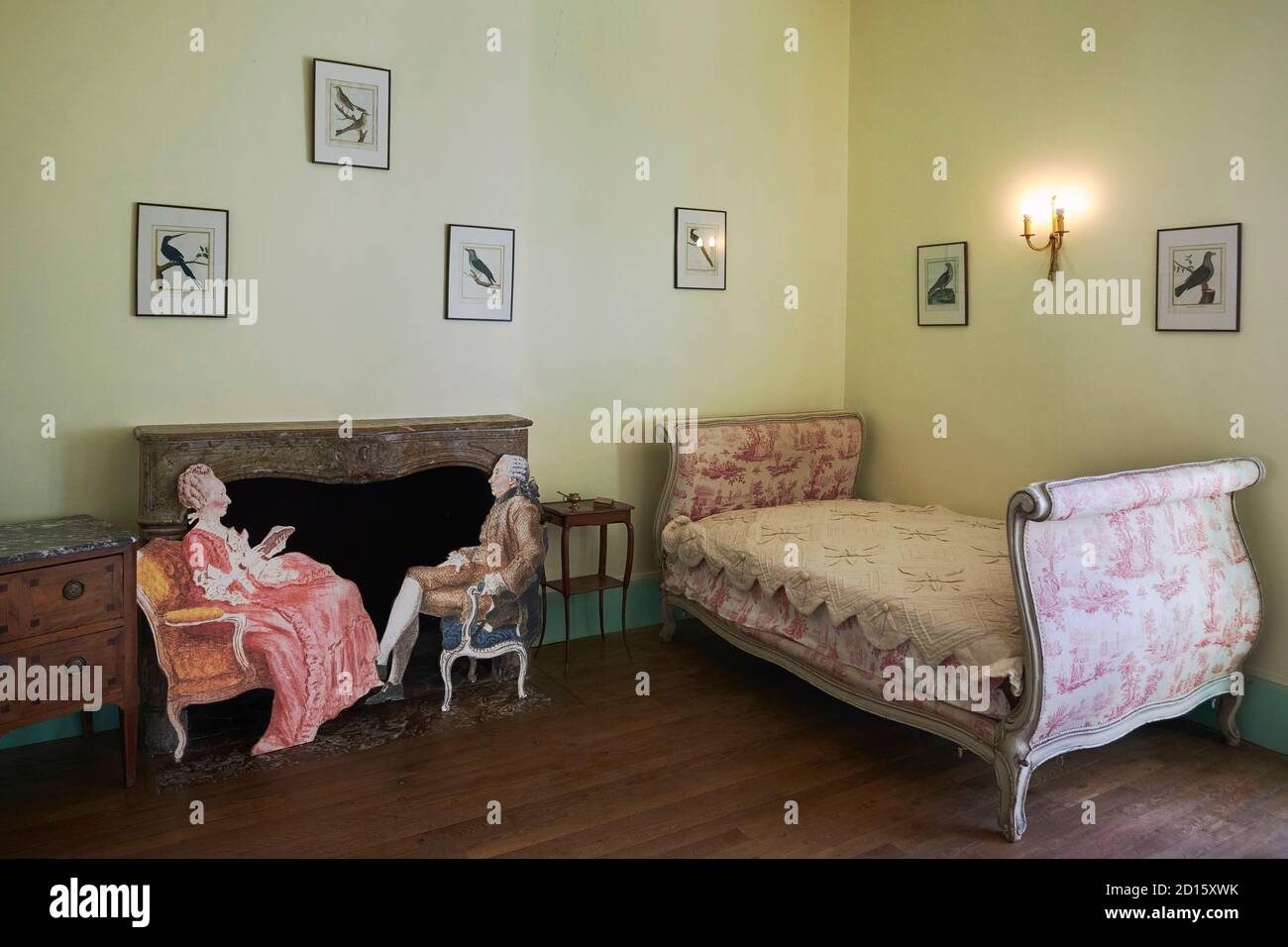 France, Cote d'Or, Buffon, the Grande Forge de Buffon, the bedroom of ...