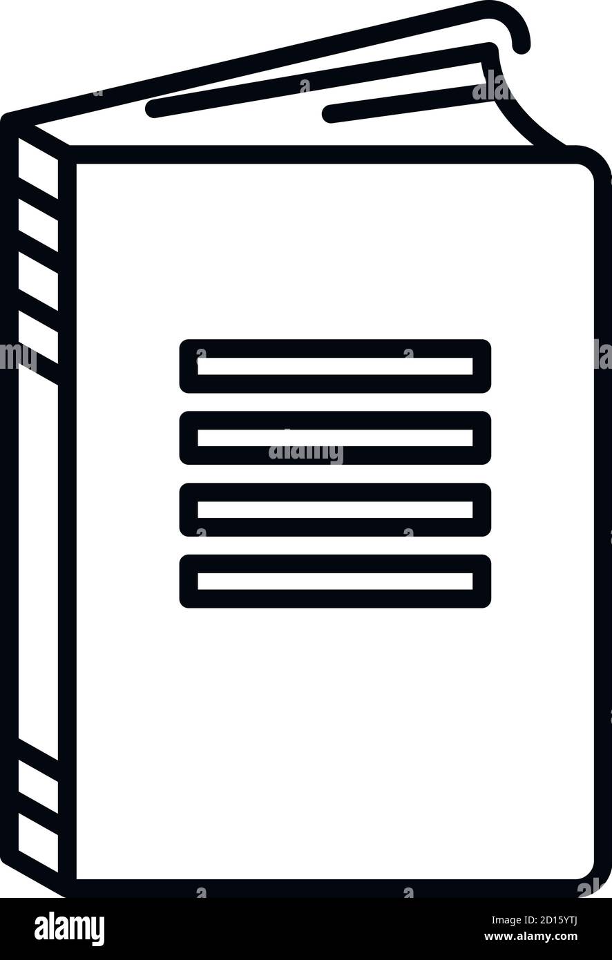 Library old book icon. Outline library old book vector icon for web ...