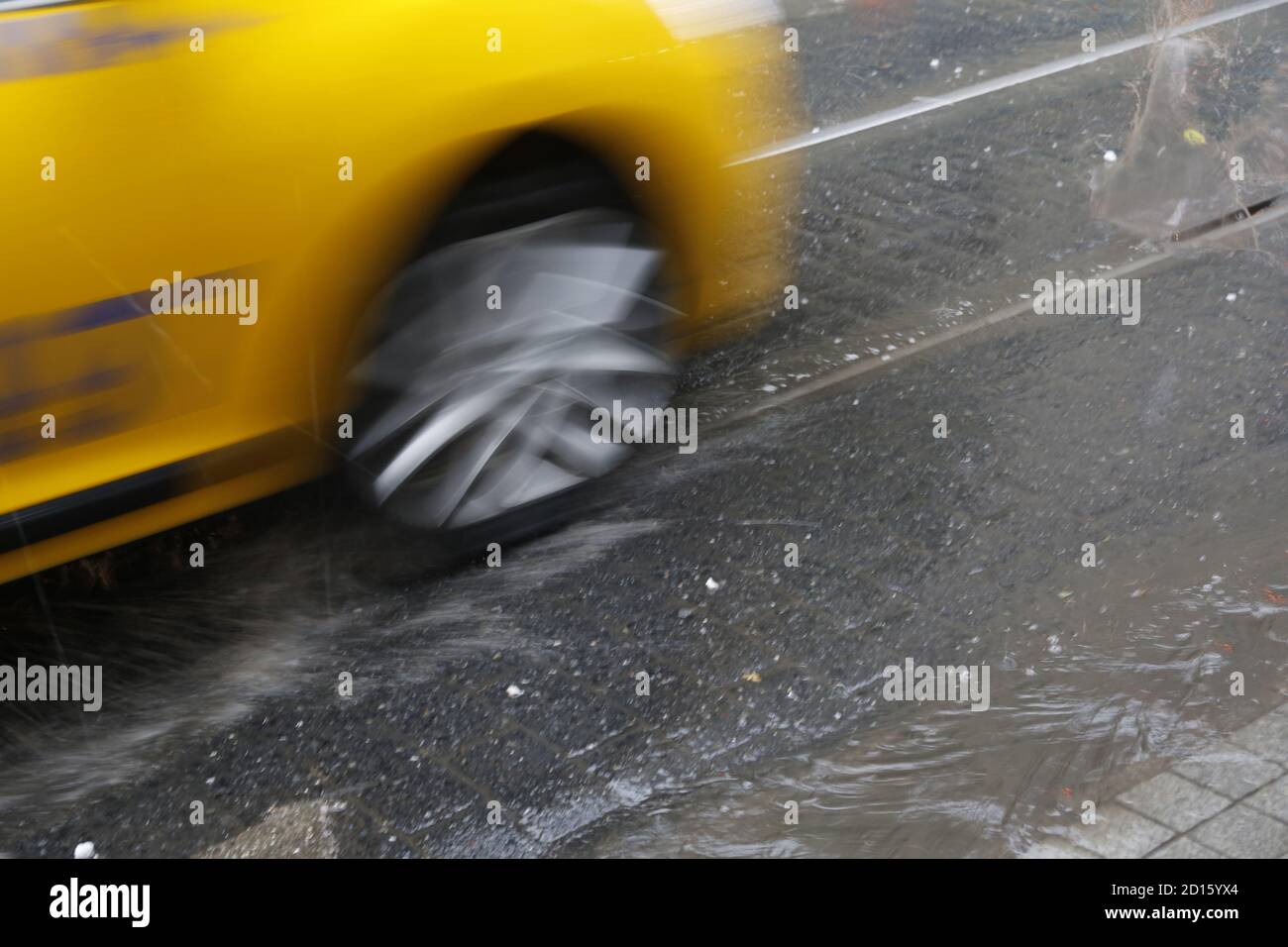 close up falling rain drops. blurred background Stock Photo - Alamy