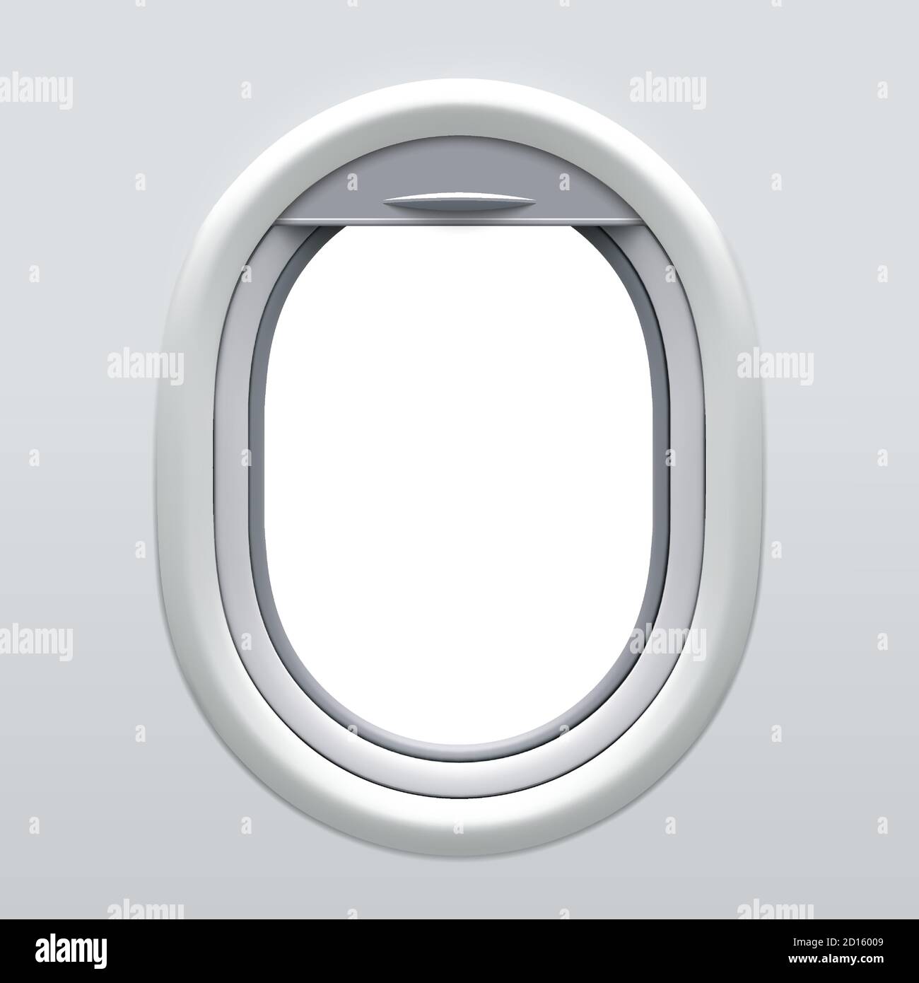 Vector Realistic Airplane Window Porthole. Aircraft Window with ...