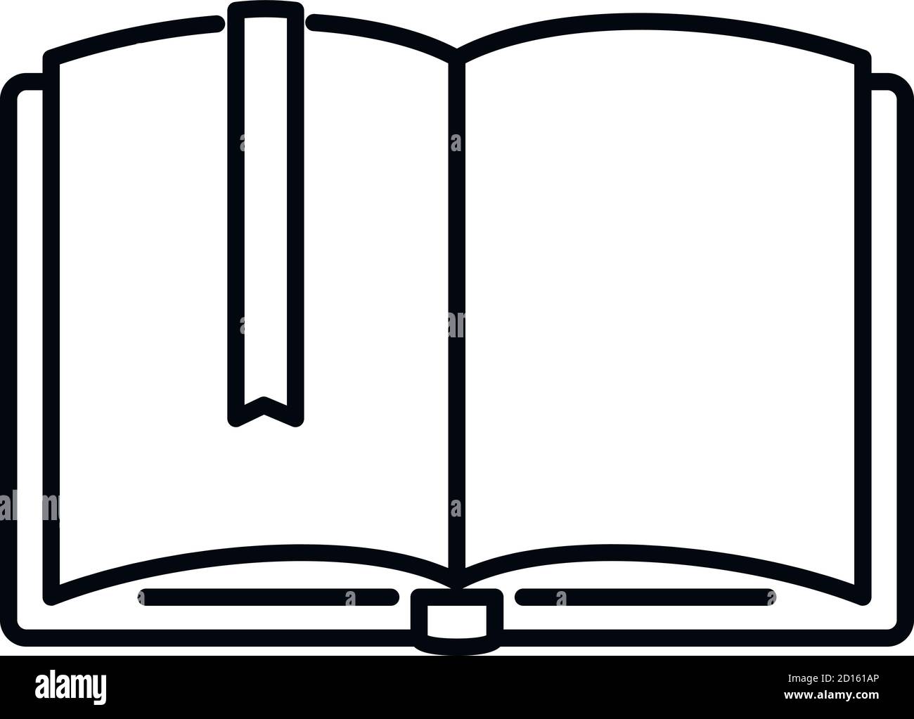 Open library literature book icon. Outline open library literature book ...