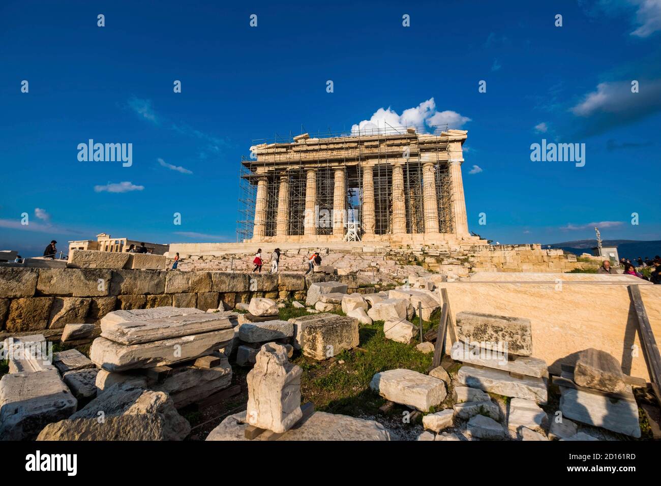 Greece, Athen, Acropolis, registered World Heritage Site by UNESCO, the ...