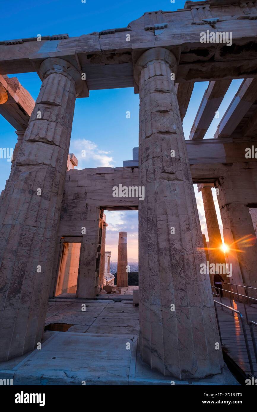 Greece, Athen, Acropolis, registered World Heritage Site by UNESCO ...