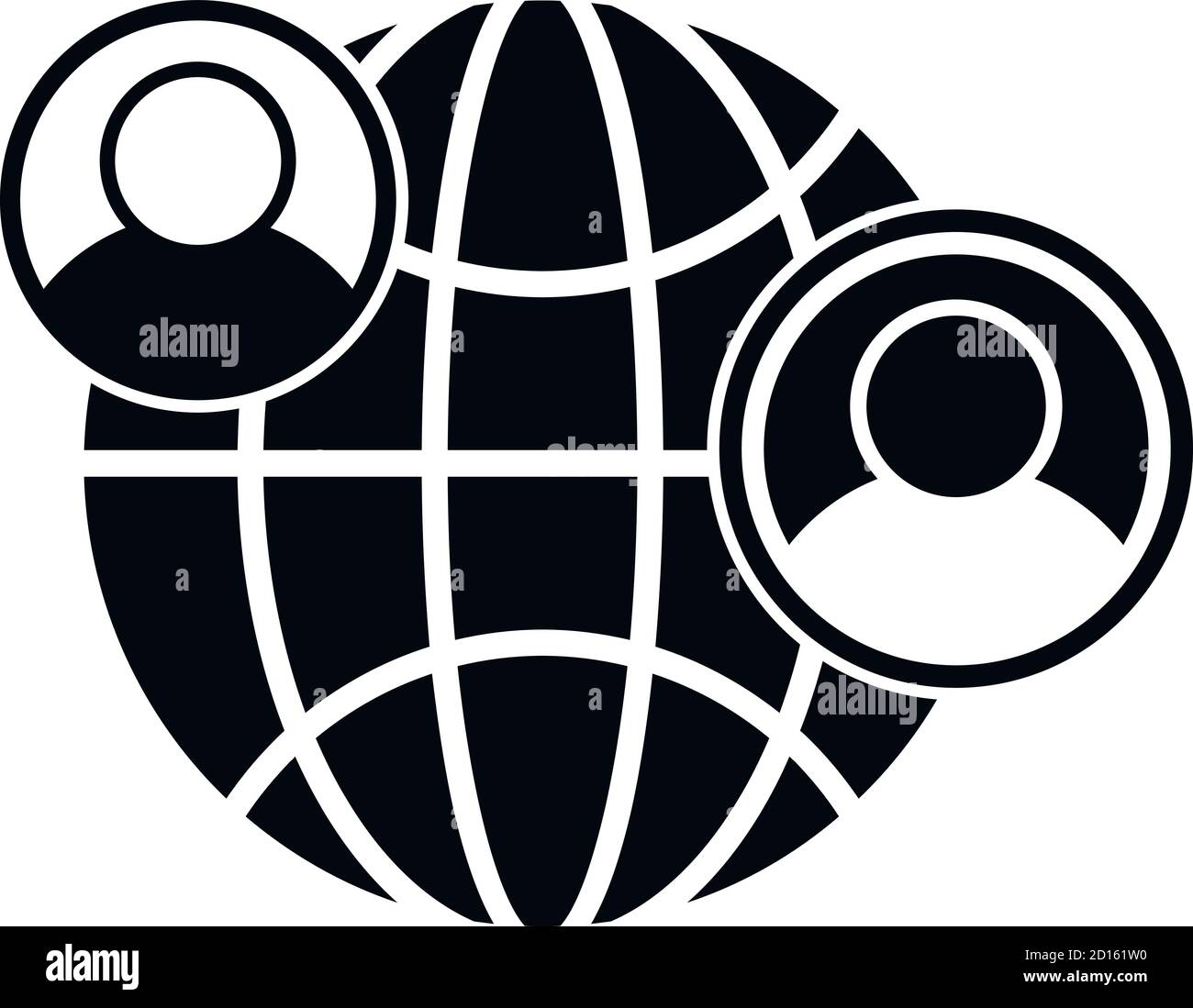 Stop global racism icon. Simple illustration of stop global racism ...