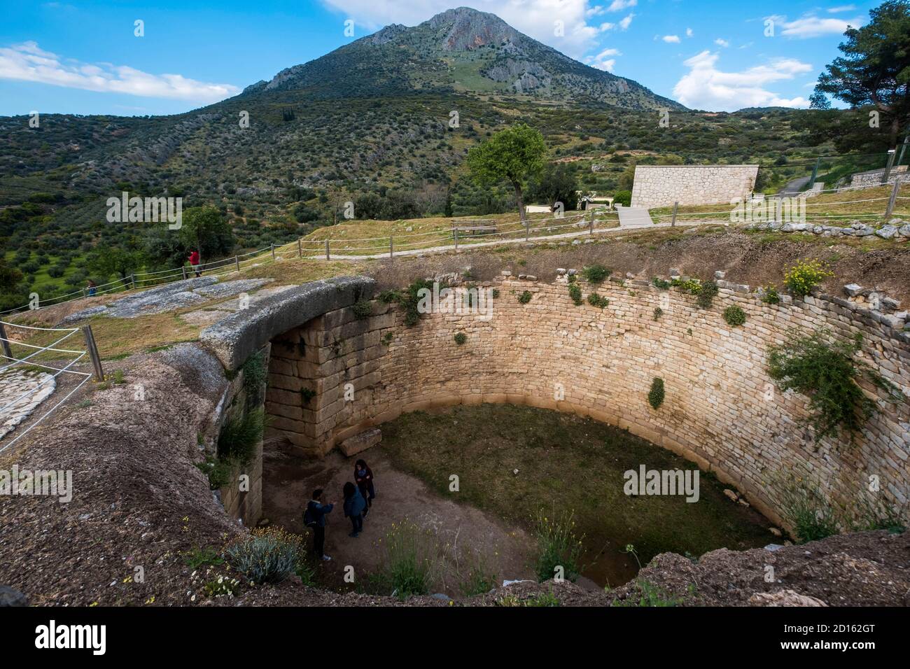 Greece, Peloponnese, Mycenae, archeological site, registered World ...