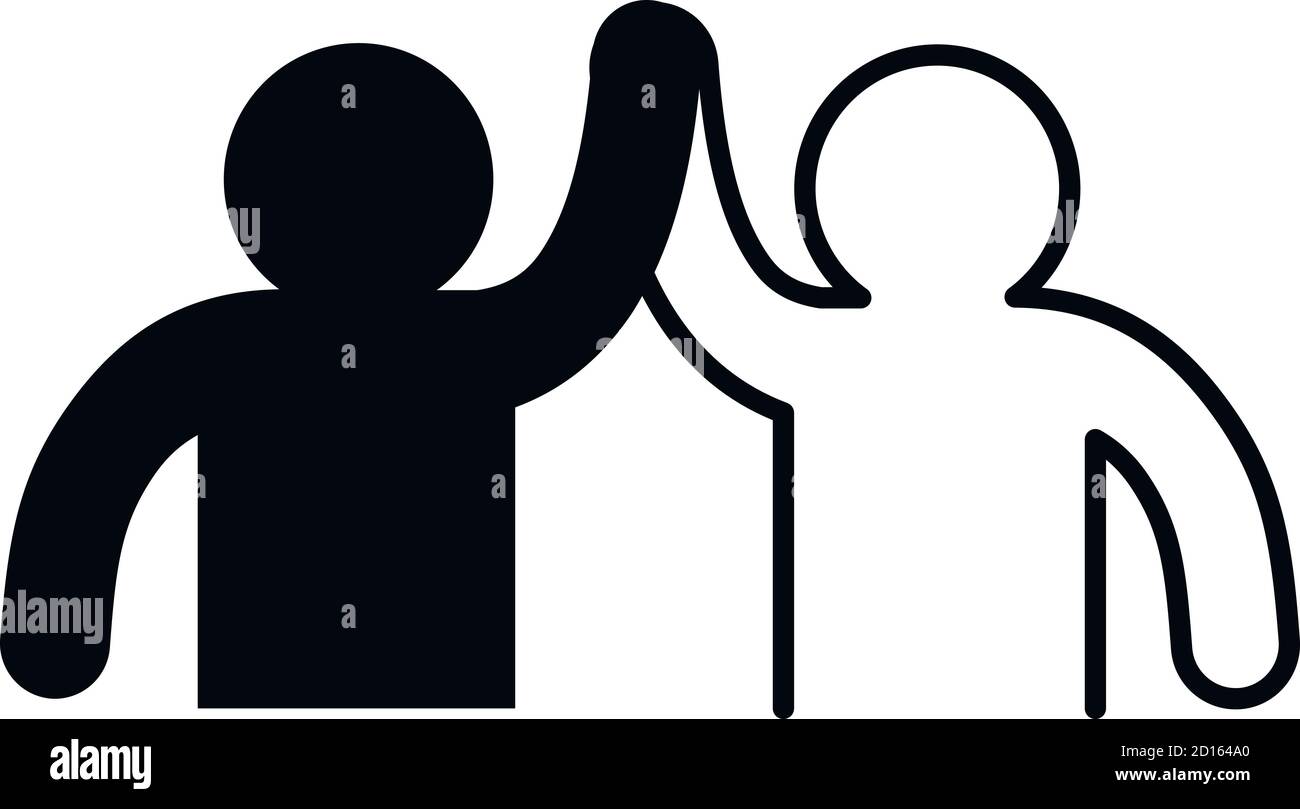 Stop racism prostest icon. Simple illustration of stop racism prostest ...