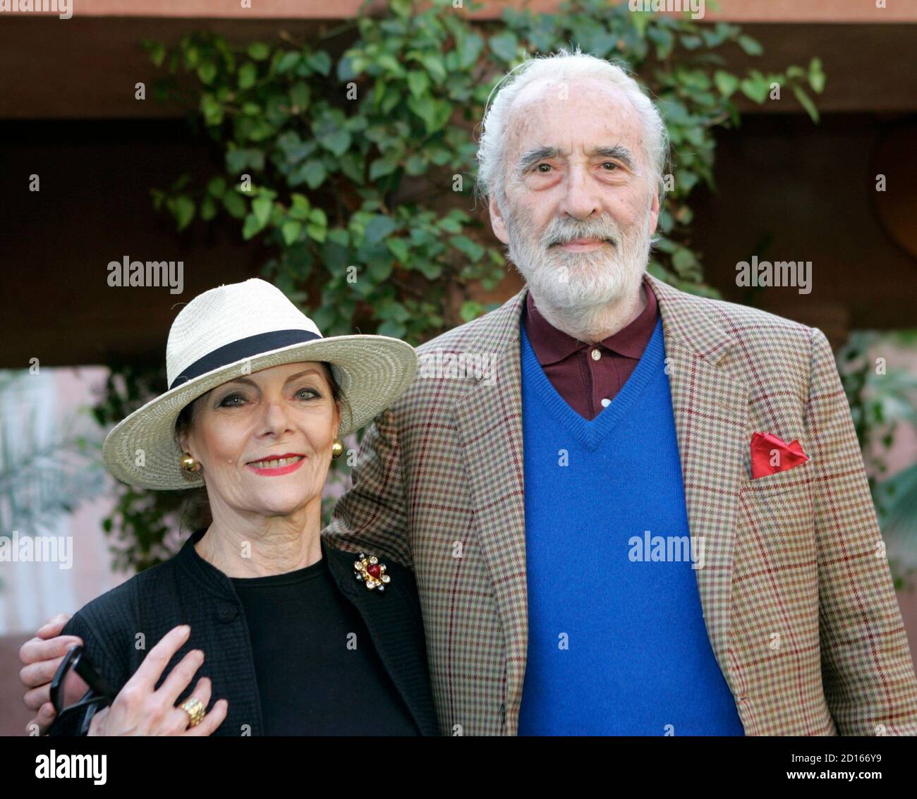 British Actor Christopher Lee Wife High Resolution Stock Photography ...