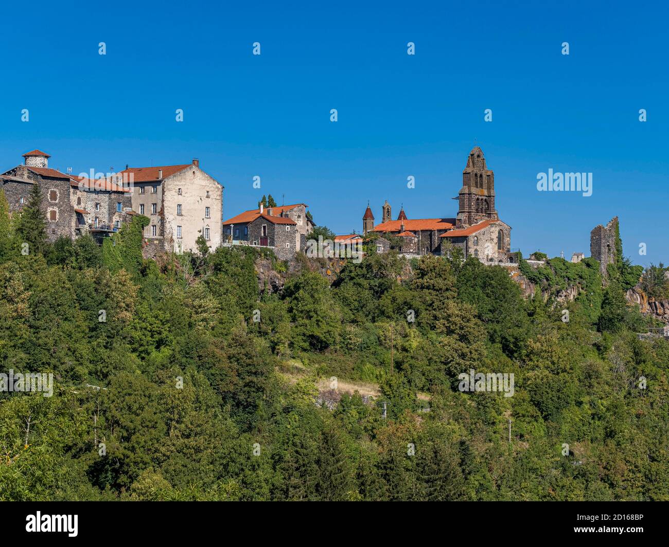 France, Haute Loire, village of Solignac sur Loire, Loire valley Stock ...