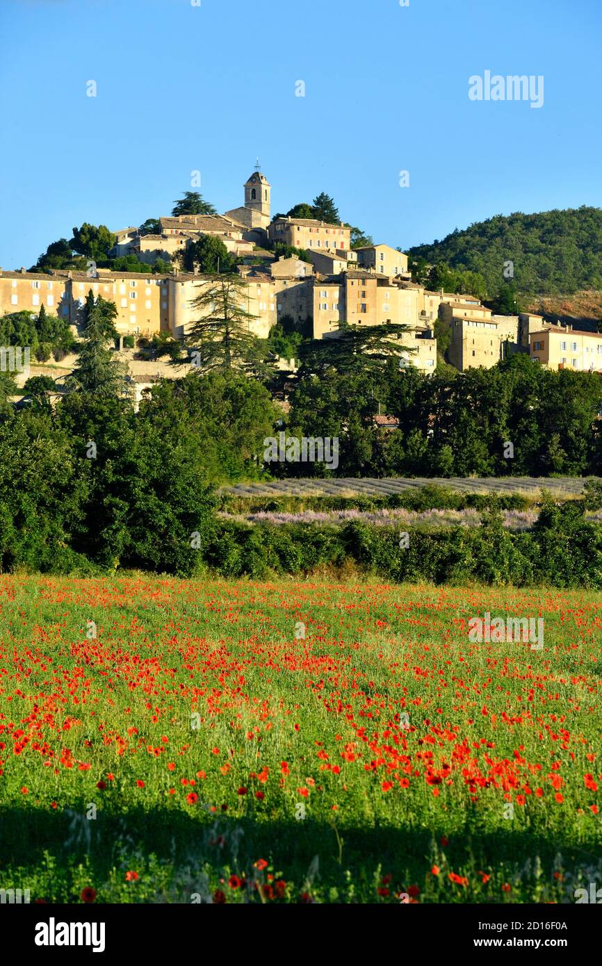 Banon france provence alpes de haute provence town hi-res stock ...