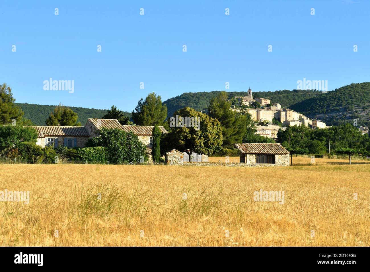 Banon france provence alpes de haute provence town hi-res stock ...
