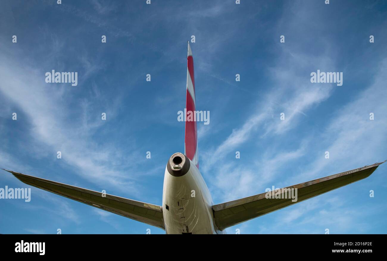 Kemble, Gloucestershire, England, UK. 2020. Jet aircraft waiting to be ...
