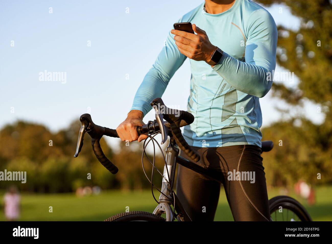 Male using bike on cycle track hi-res stock photography and images - Alamy