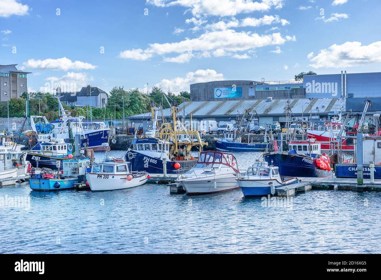 Fish Quay in Sutton Harbour Plymouth Stock Photo - Alamy