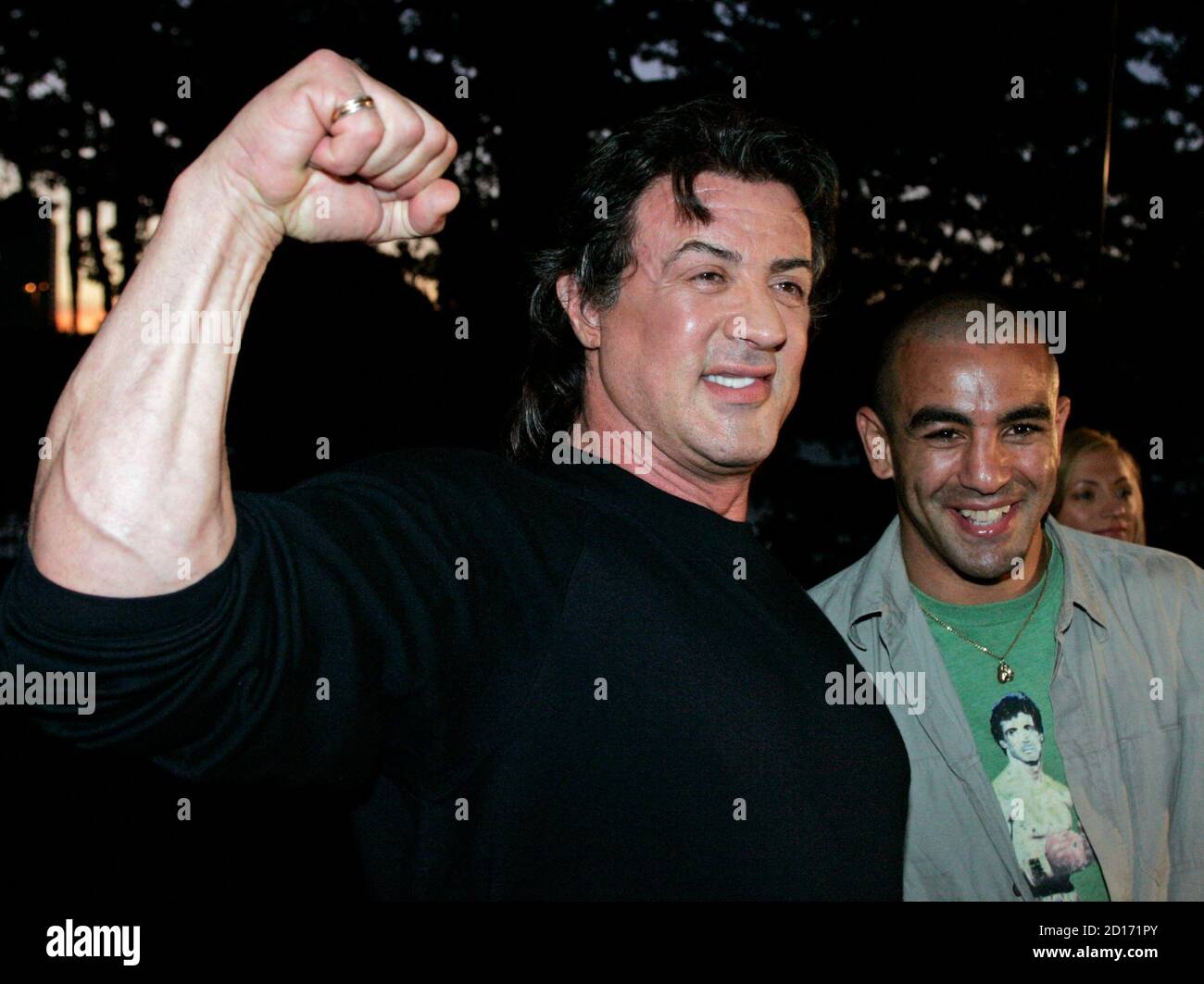 Actor Sylvester Stallone Poses Rocky High Resolution Stock Photography ...