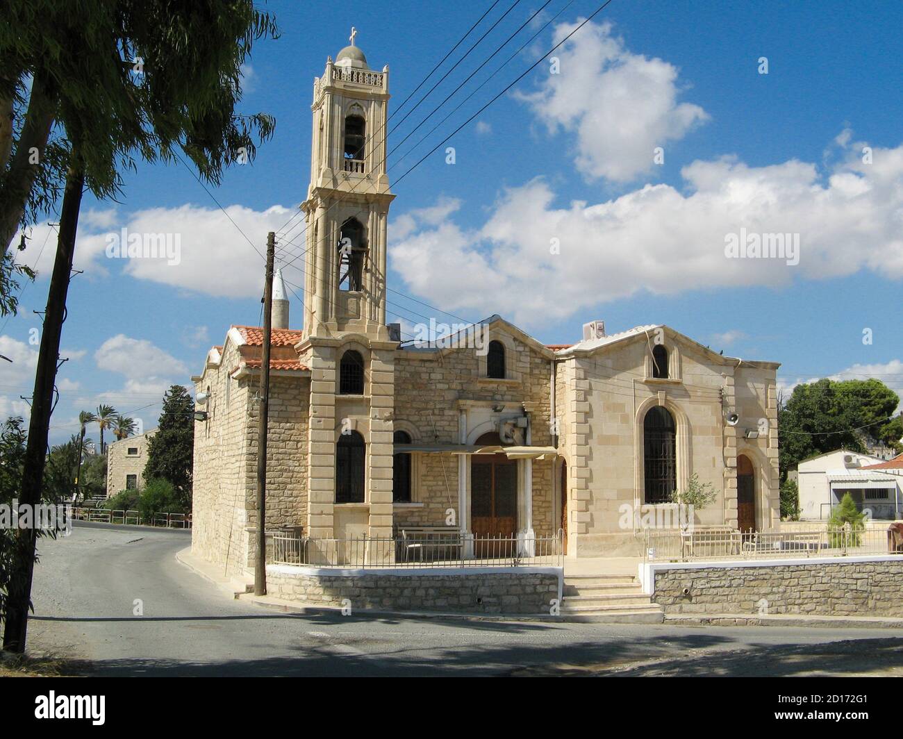 Rear view of Agios Antonios Orthodox Church in Limassol Cyprus Stock ...
