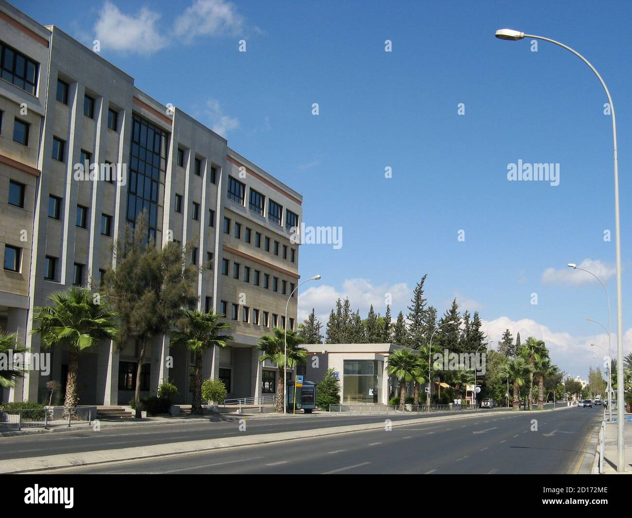 Deserted downtown scene with Highway Stock Photo - Alamy