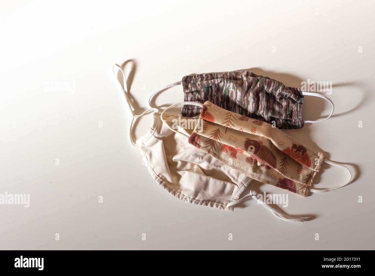 Non-medical face masks for the family to prevent covid-19 Stock Photo ...