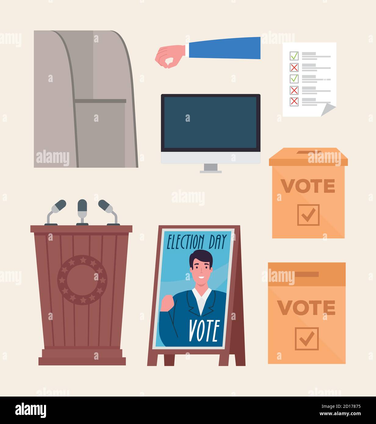 vote icon set vector design Stock Vector Image & Art - Alamy