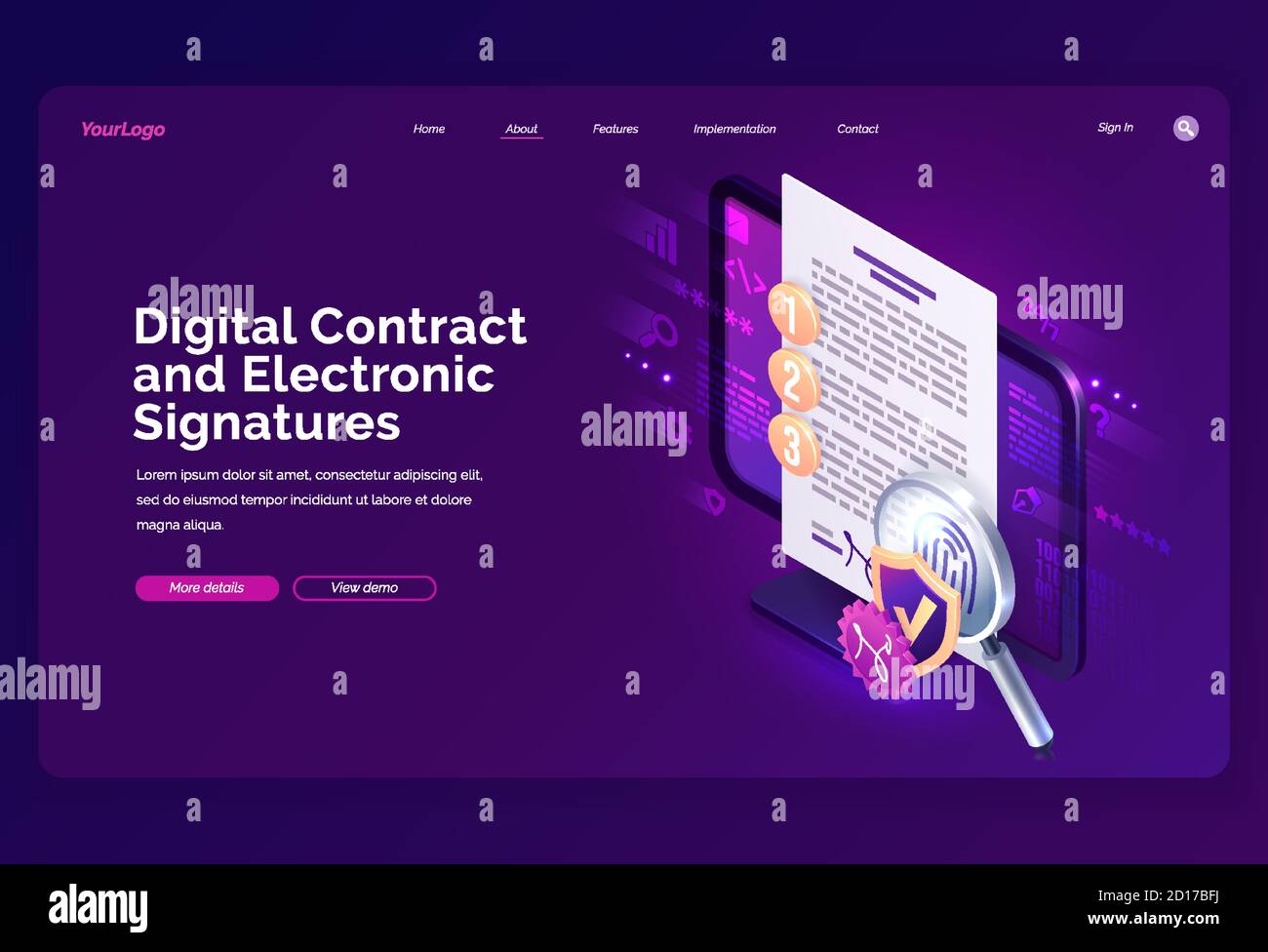 Signature Page Template For Contract