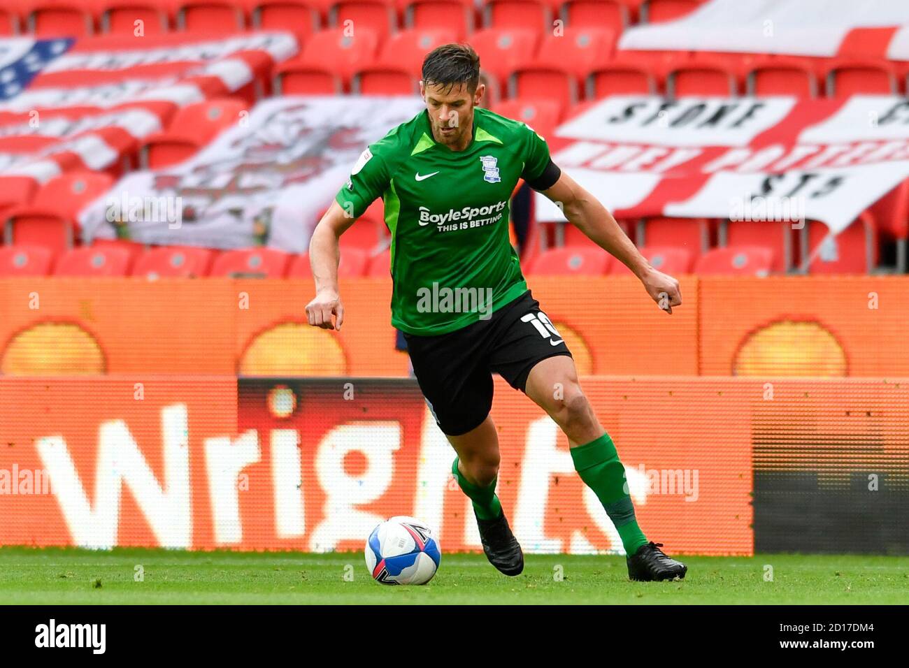 Lukas Jutkiewicz (10) of Birmingham City runs with the ball Stock Photo ...
