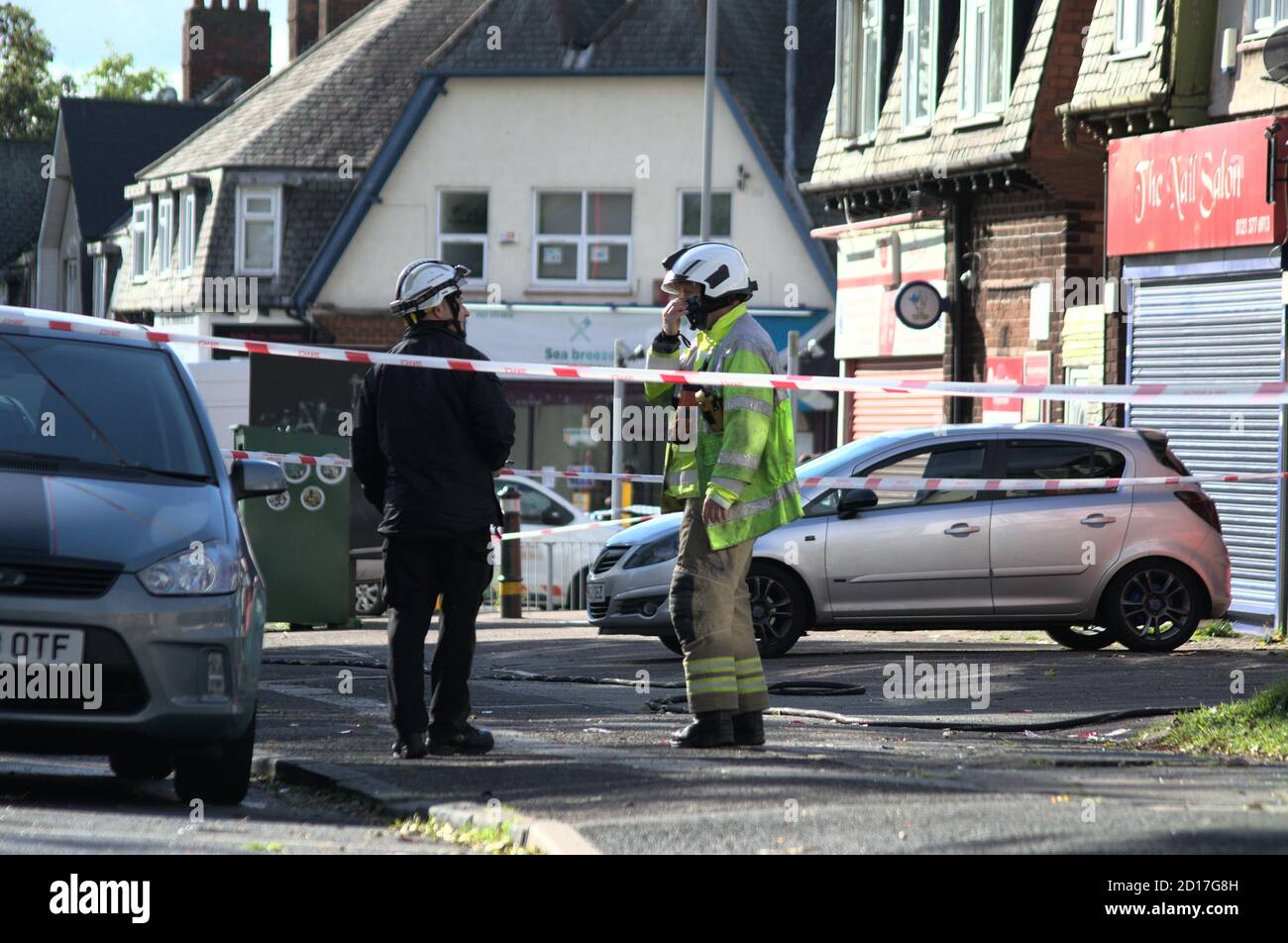 Officers from WMFS (West Midlands Fire Service) behind an incident ...