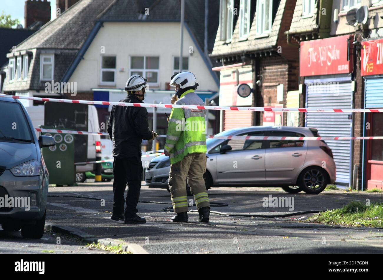 Officers from WMFS (West Midlands Fire Service) behind an incident ...