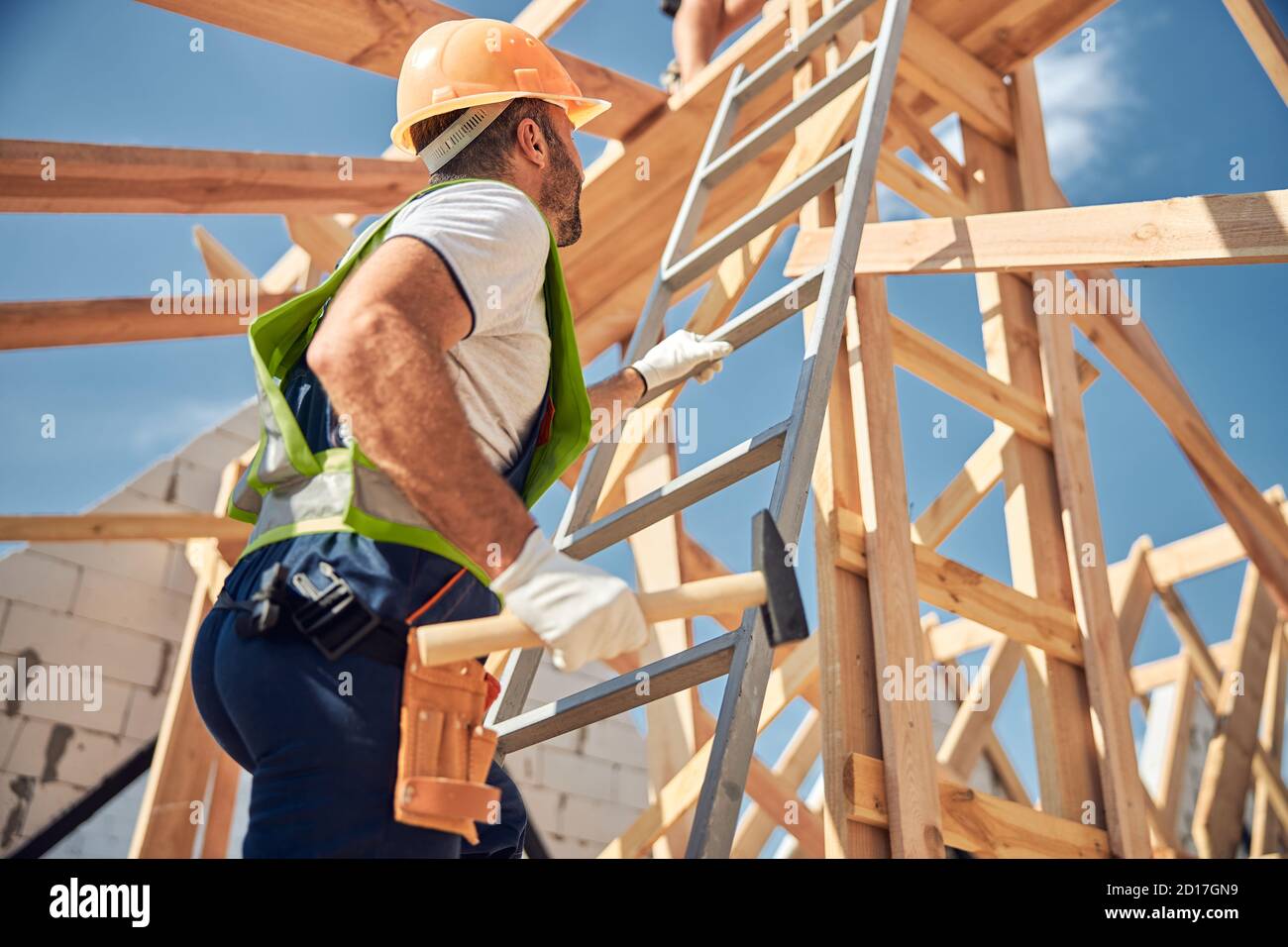 Climbing up building block hi-res stock photography and images - Alamy