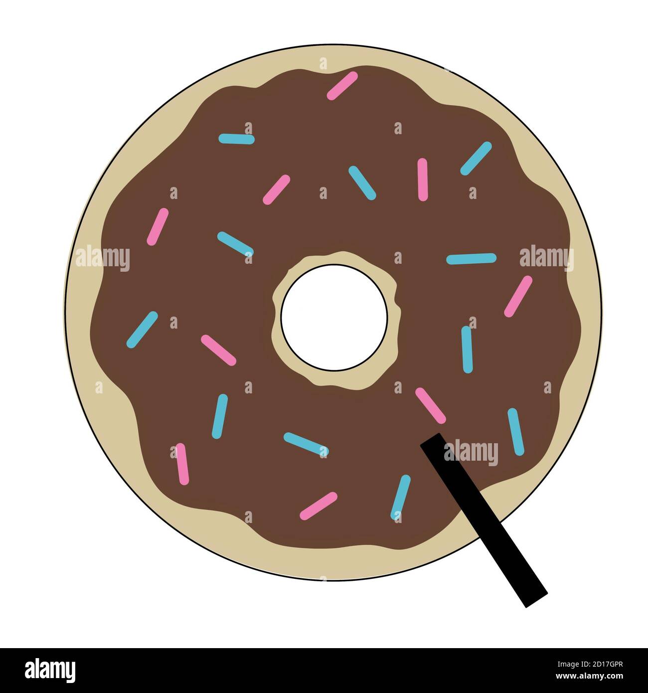 sweets Alphabet illustration isolated on white background, Letter Q ...