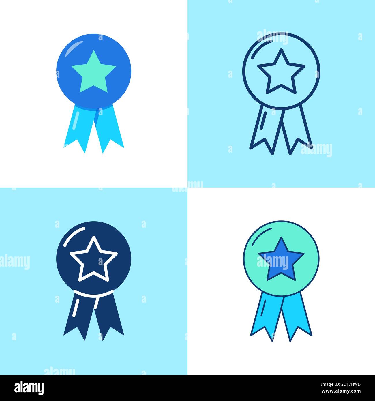 Best quality mark icon set in flat and line style Stock Vector Image ...