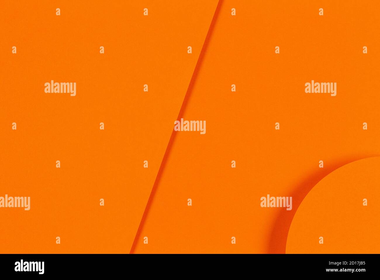 Abstract orange color monochrome geometry paper background Stock Photo ...
