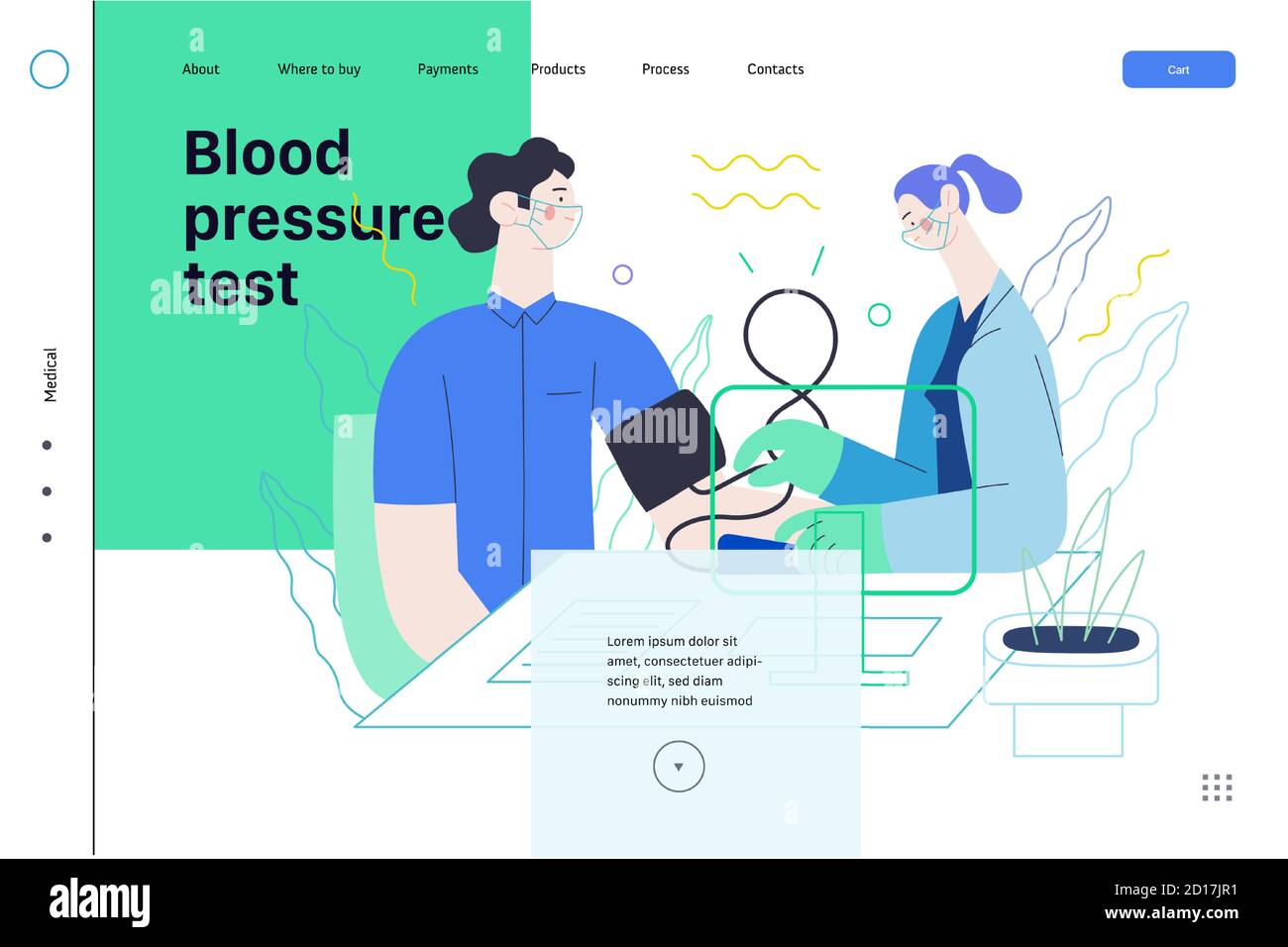 Measurement pressure blood woman Stock Vector Images - Alamy