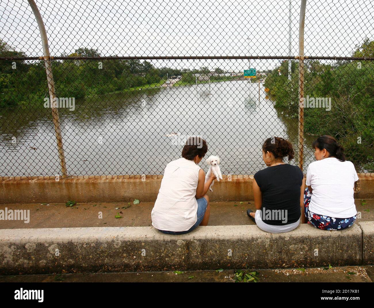 Houston hurricane aftermath flooding downtown hi-res stock photography ...