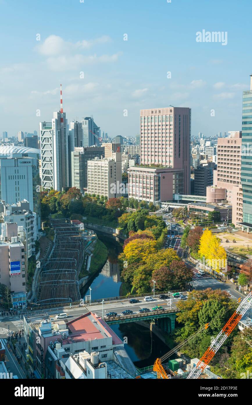 Cityscape around the Ochanomizu station at Chiyoda Tokyo Japan Stock ...