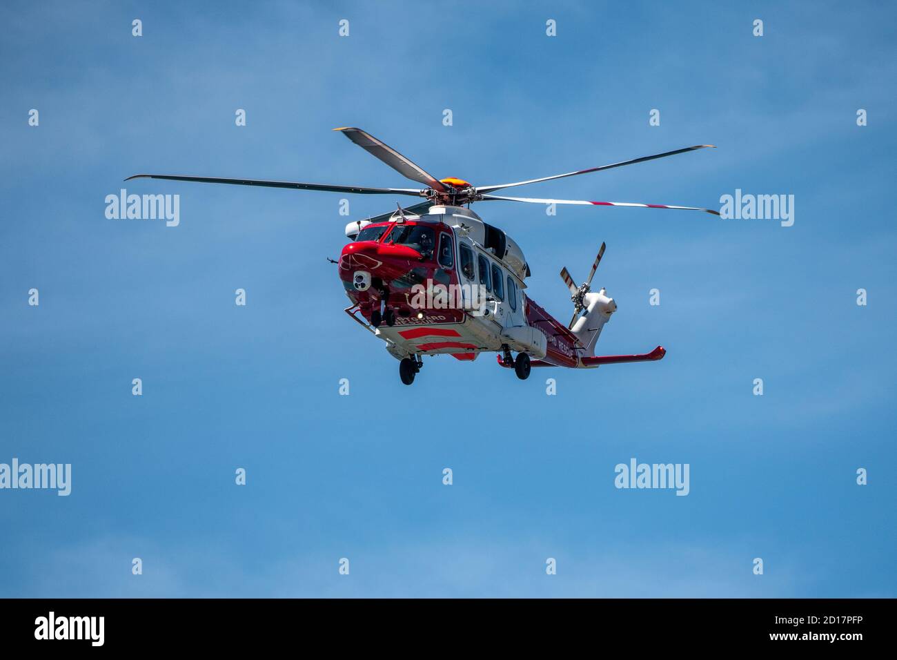 Agusta-Westland AW-189 Coastguard rescue helicopter pictured in north ...