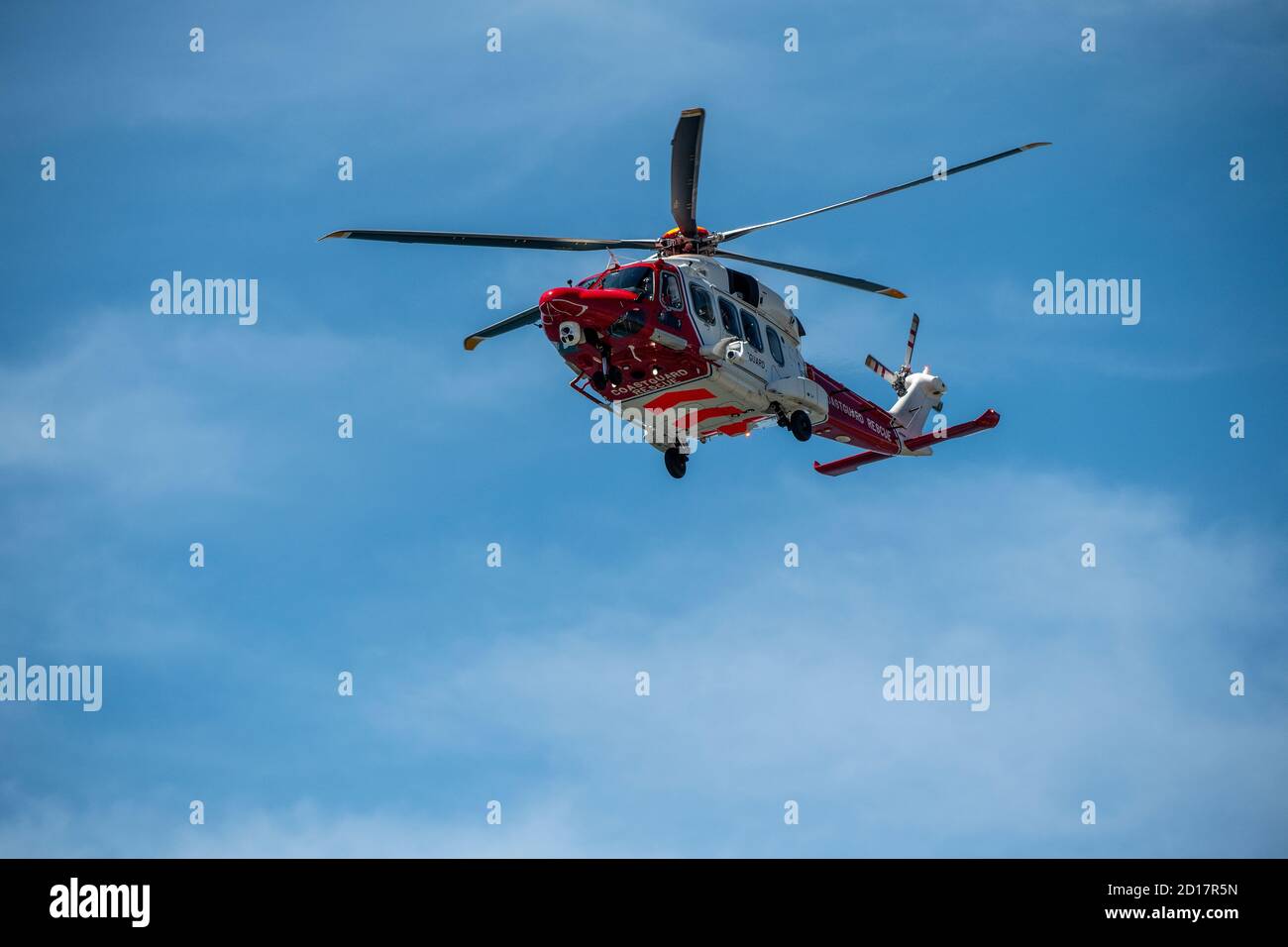 Agusta-Westland AW-189 Coastguard rescue helicopter pictured in north ...