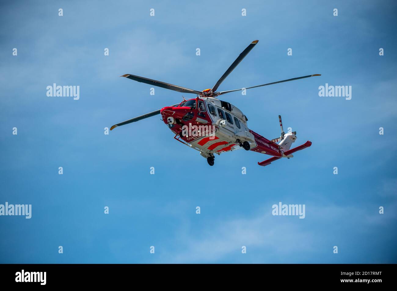Agusta-Westland AW-189 Coastguard rescue helicopter pictured in north ...