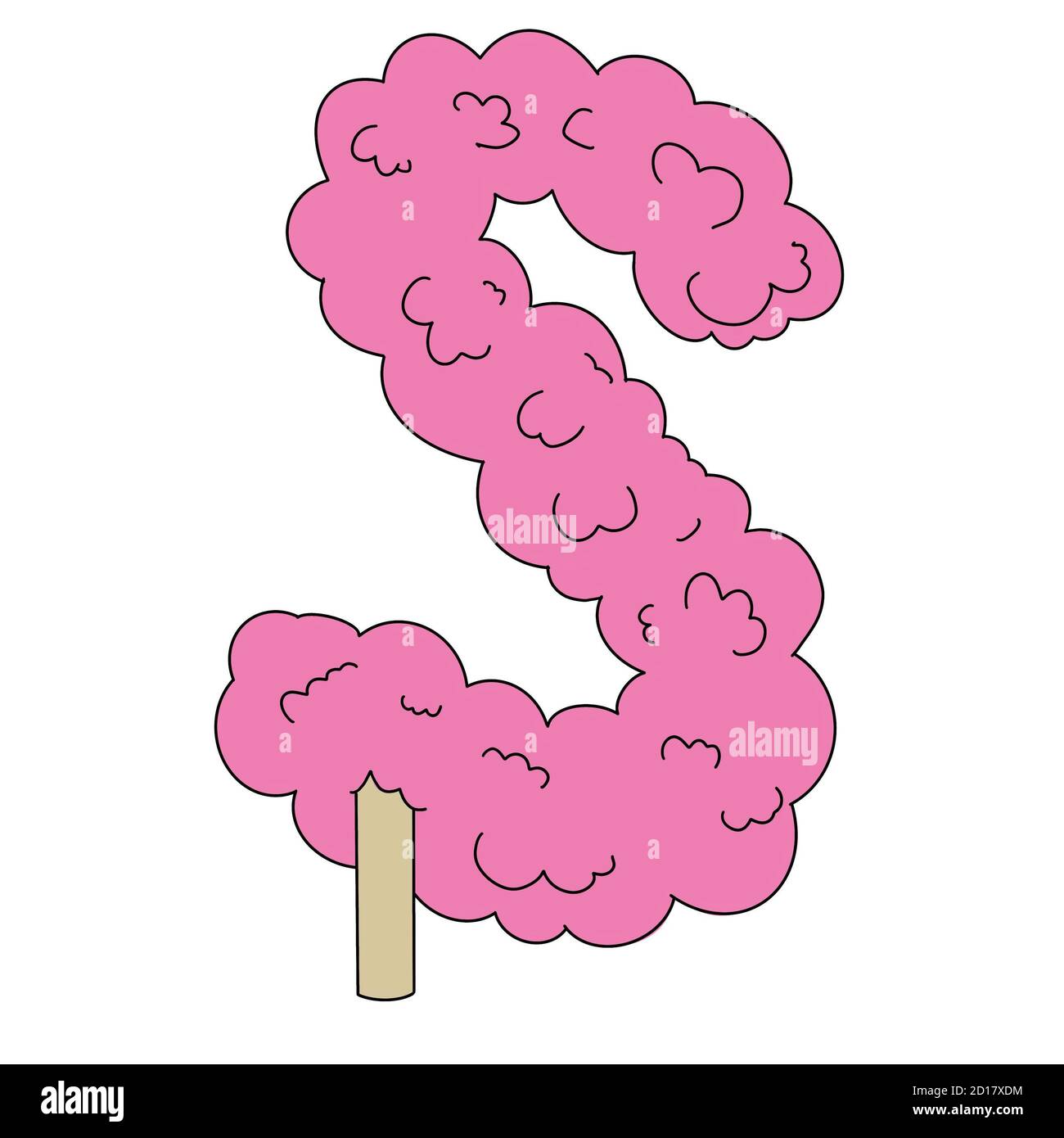 sweets Alphabet illustration isolated on white background, Letter S ...