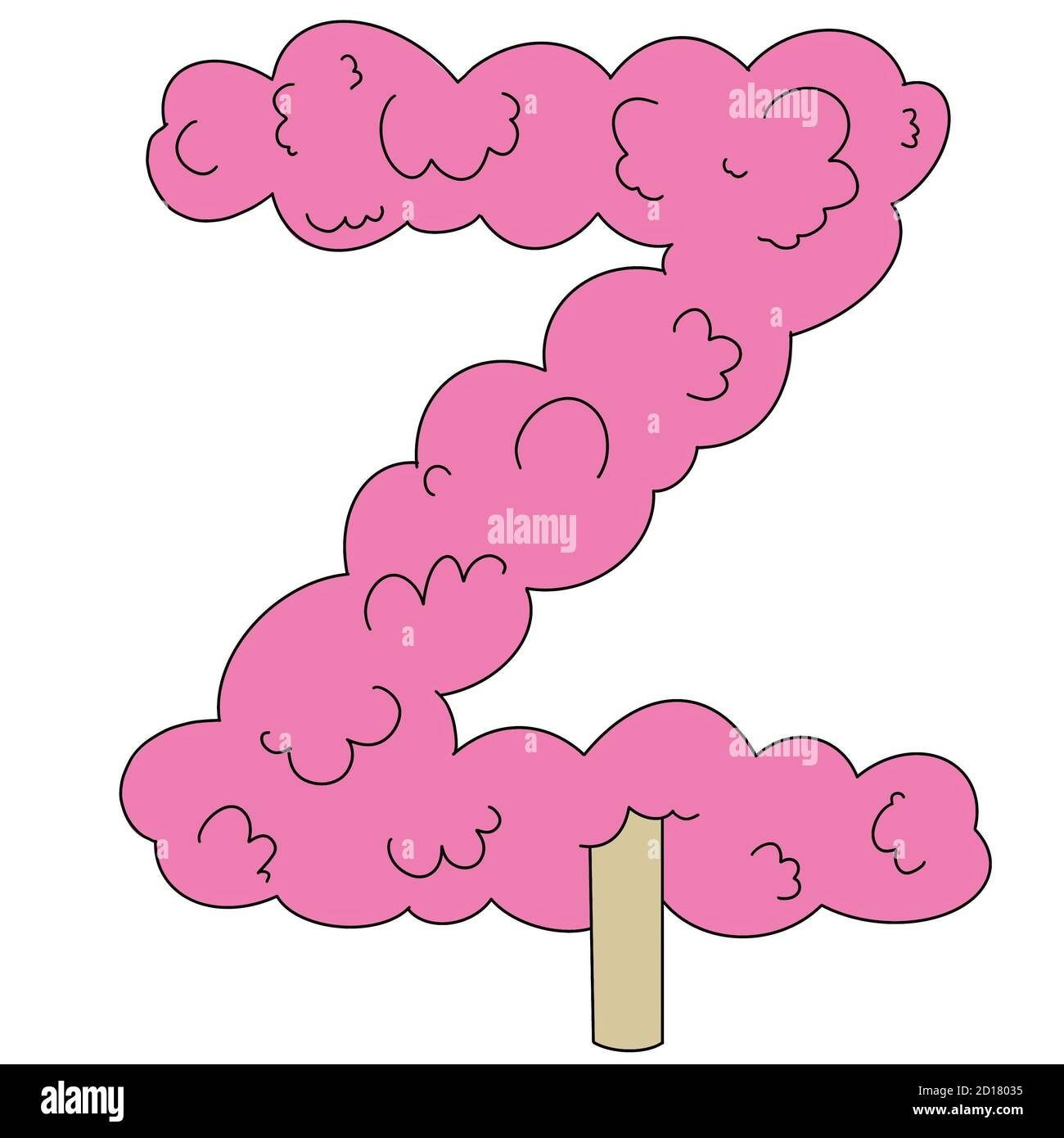 sweets Alphabet illustration isolated on white background, Letter z ...