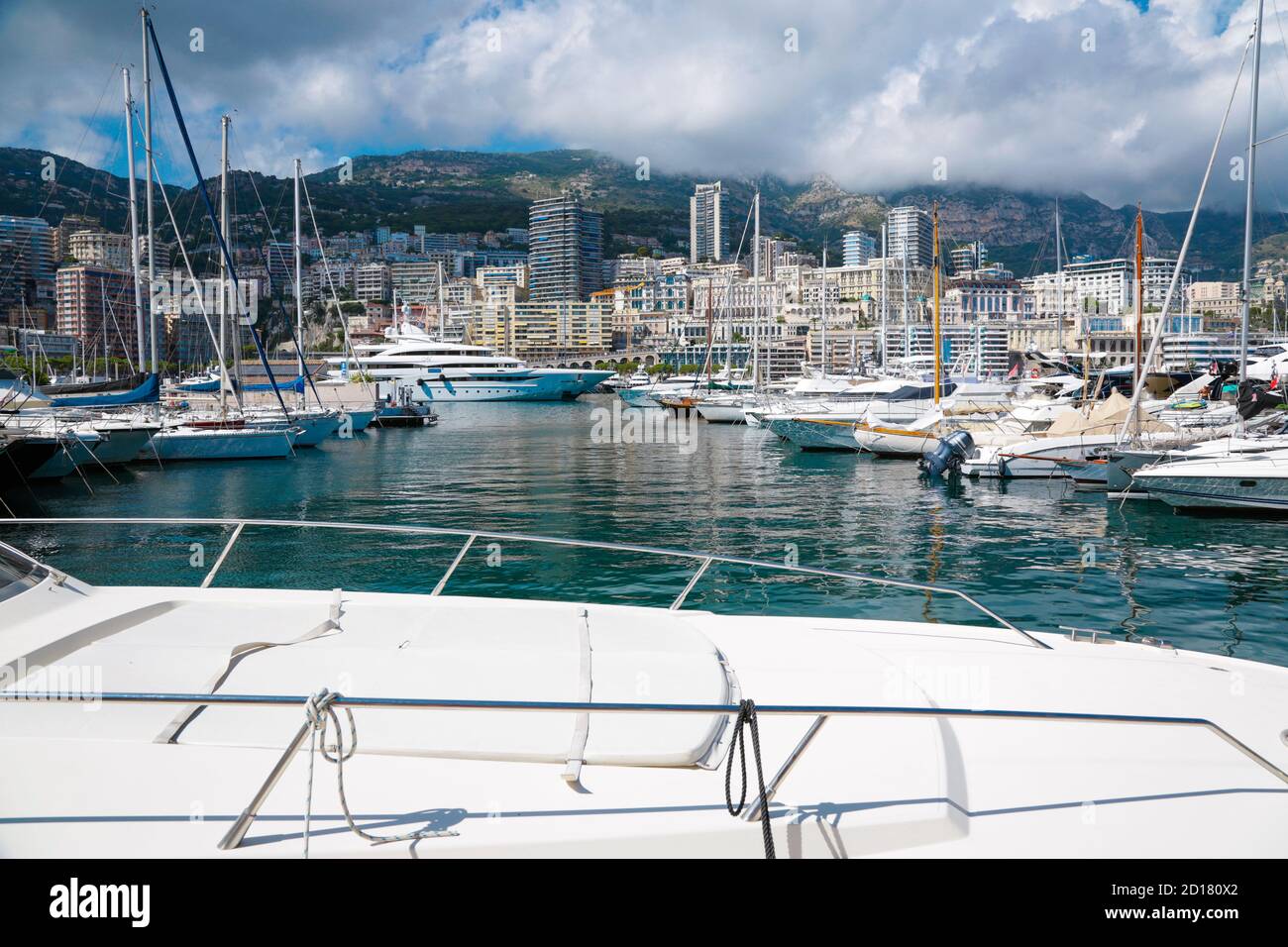 Monaco-Montecarlo, wonderful city of the cote-d’Azur with its marine ...