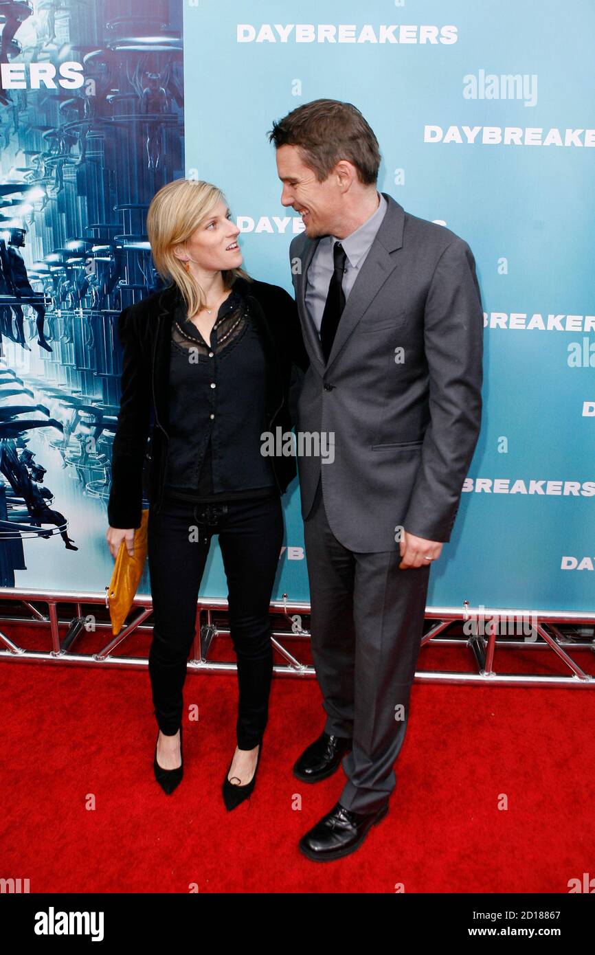 Ethan hawke and wife ryan shawhughes hi-res stock photography and ...