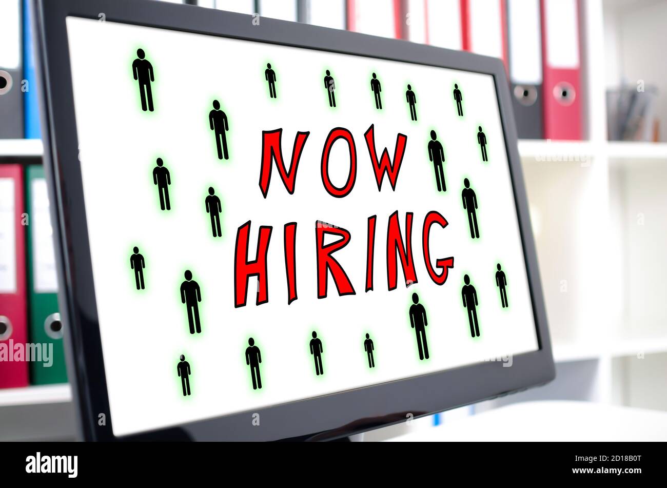 Hiring concept shown on a computer screen Stock Photo - Alamy