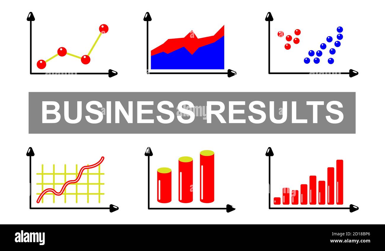Illustration of a business results concept Stock Photo - Alamy