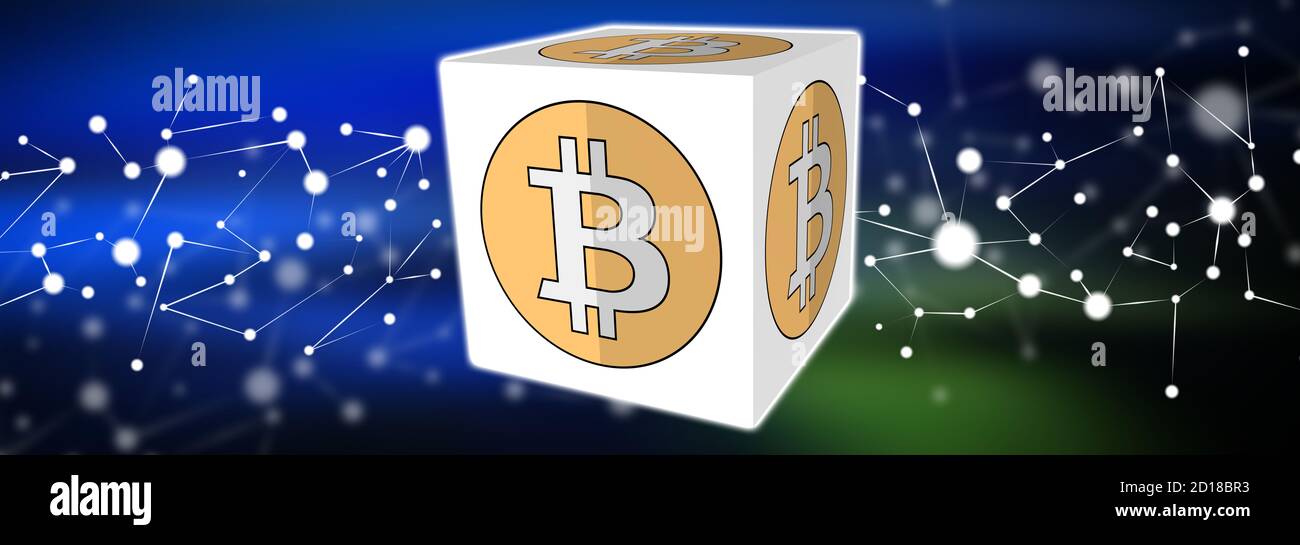 Illustration of a bitcoin concept Stock Photo - Alamy
