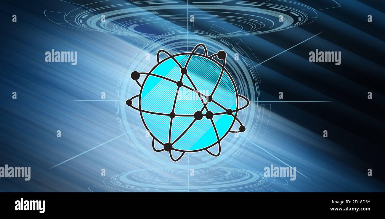 Illustration of a global network concept Stock Photo - Alamy