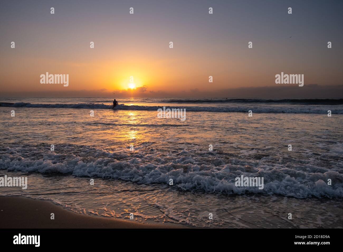 early dawn on the sea beach Stock Photo - Alamy