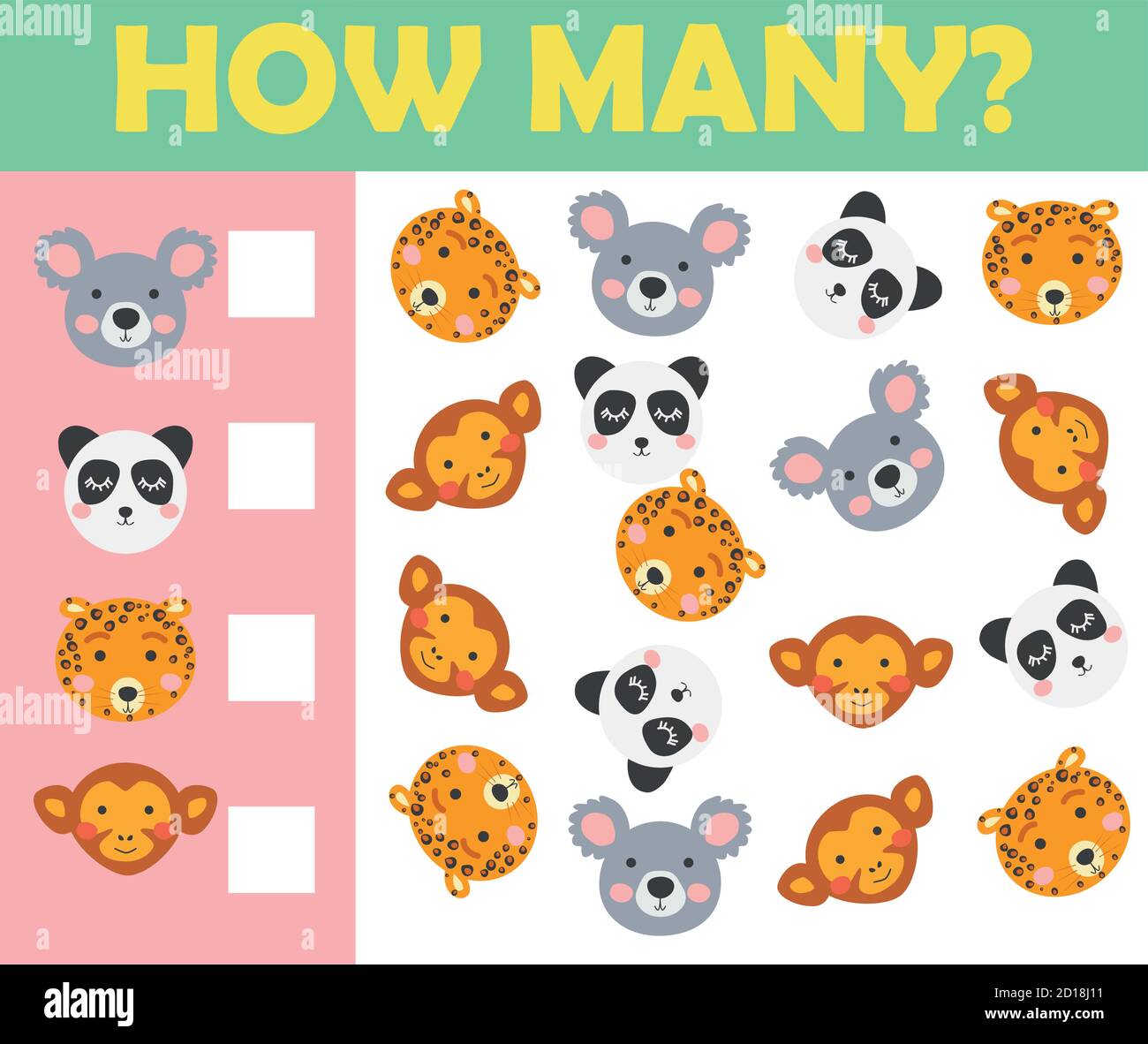 Counting. Game for Preschool Children. Educational a mathematical game ...