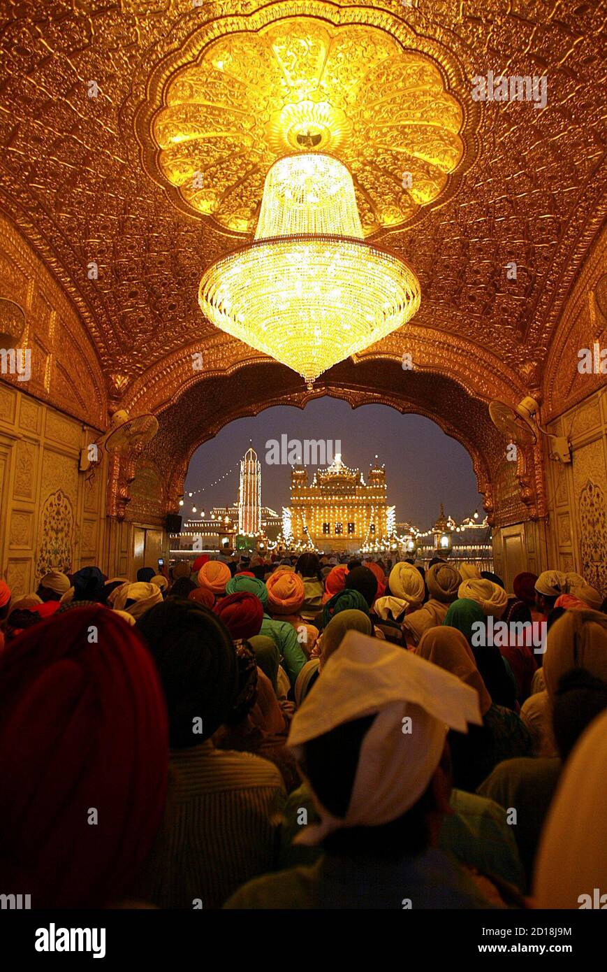 Amritsar golden temple ceiling hi-res stock photography and images - Alamy
