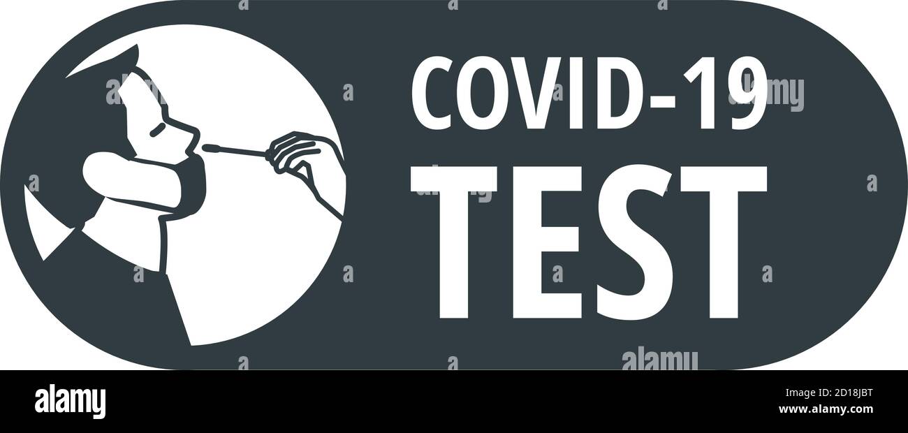 Covid-19 virus swab test icon Stock Vector Image & Art - Alamy
